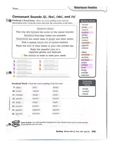 Pg 209 - 2 Interactive Worksheet – Edform
