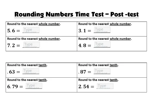 Perfect Square Numbers and Perfect Square Roots Time Test (1 ...