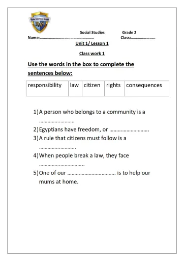 G2 U1 L1 CW Interactive Worksheet – Edform