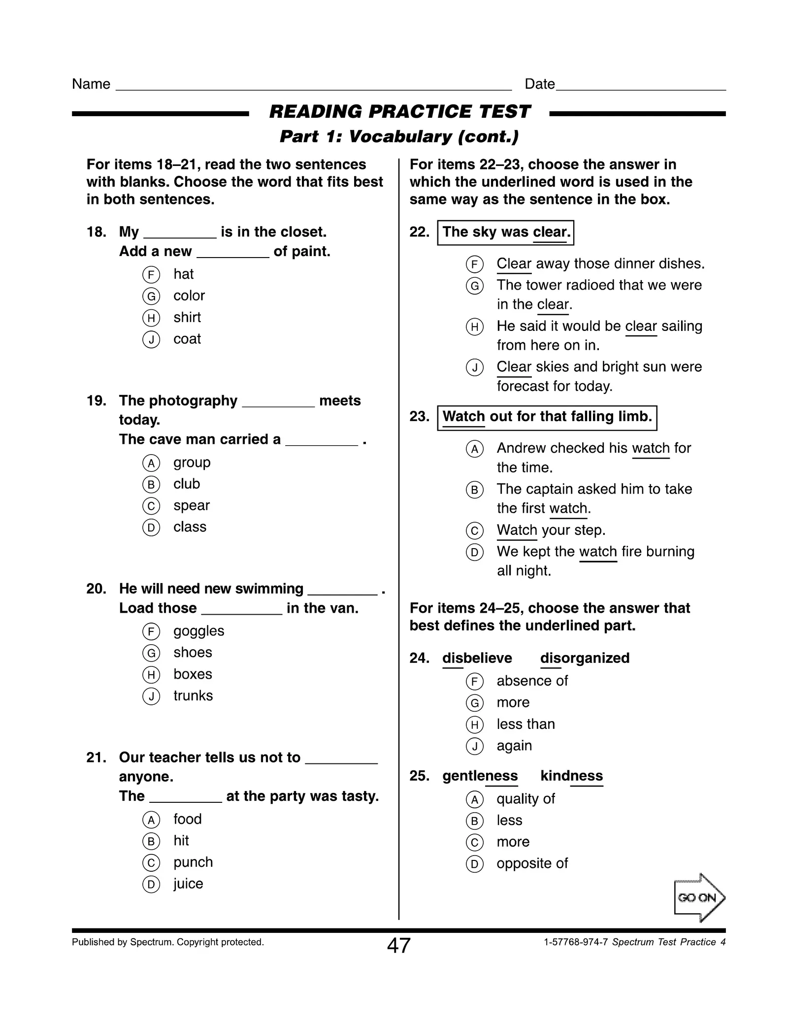 Language Art 4 - Midterm Test Interactive Worksheet – Edform