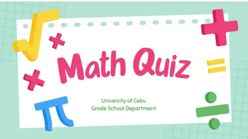 Math Quiz Bowl Interactive Worksheet Edform