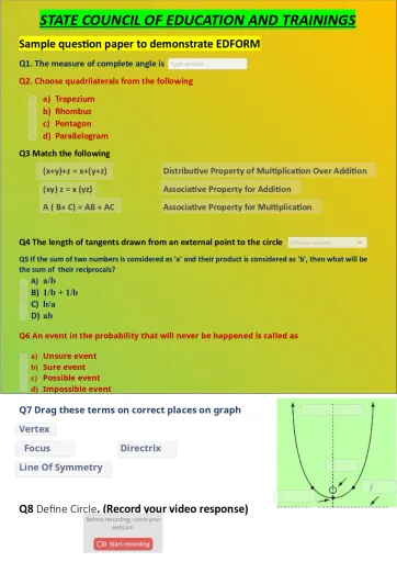 MATH TEST DEMO Interactive Worksheet – Edform