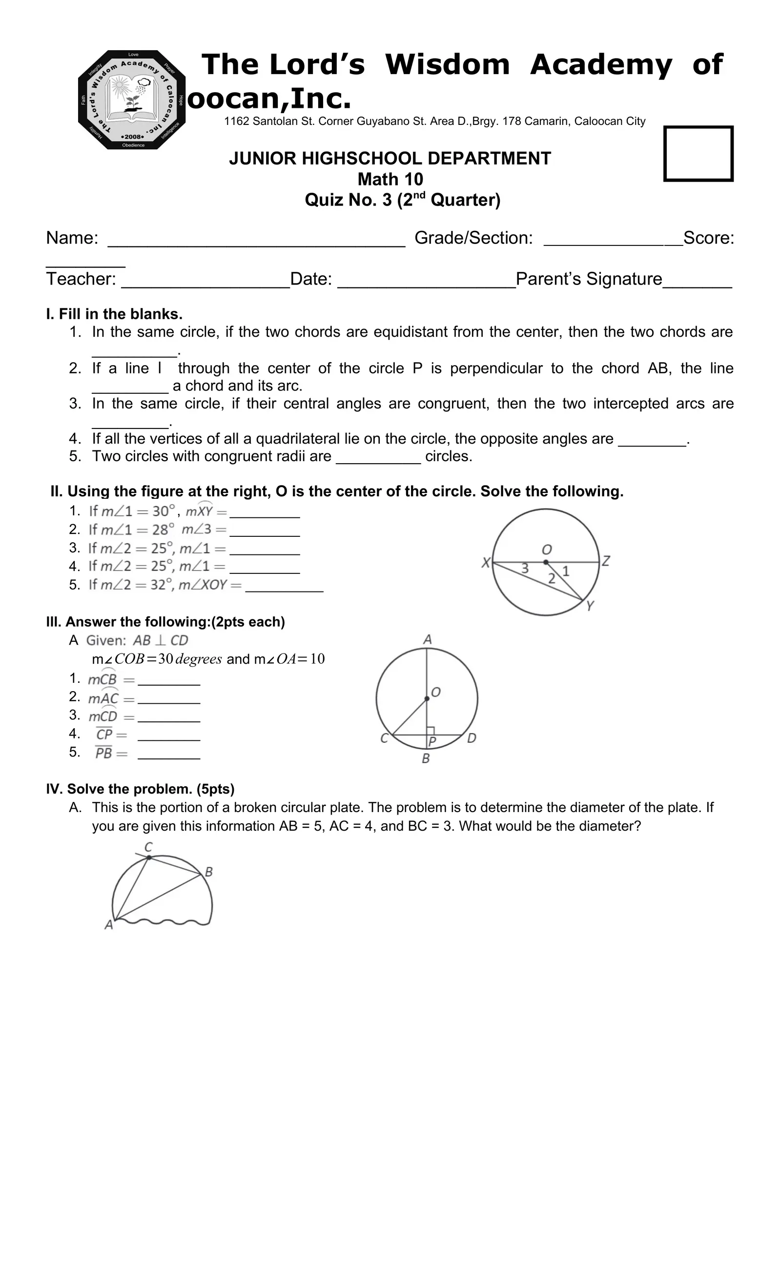 Maths Quiz Questions With Answers For Class 10 Math SEE Quiz 2080,