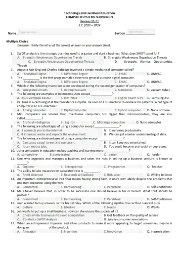 9 TLE-ICT-CSS-Q1-PT-23-24 Interactive Worksheet – Edform