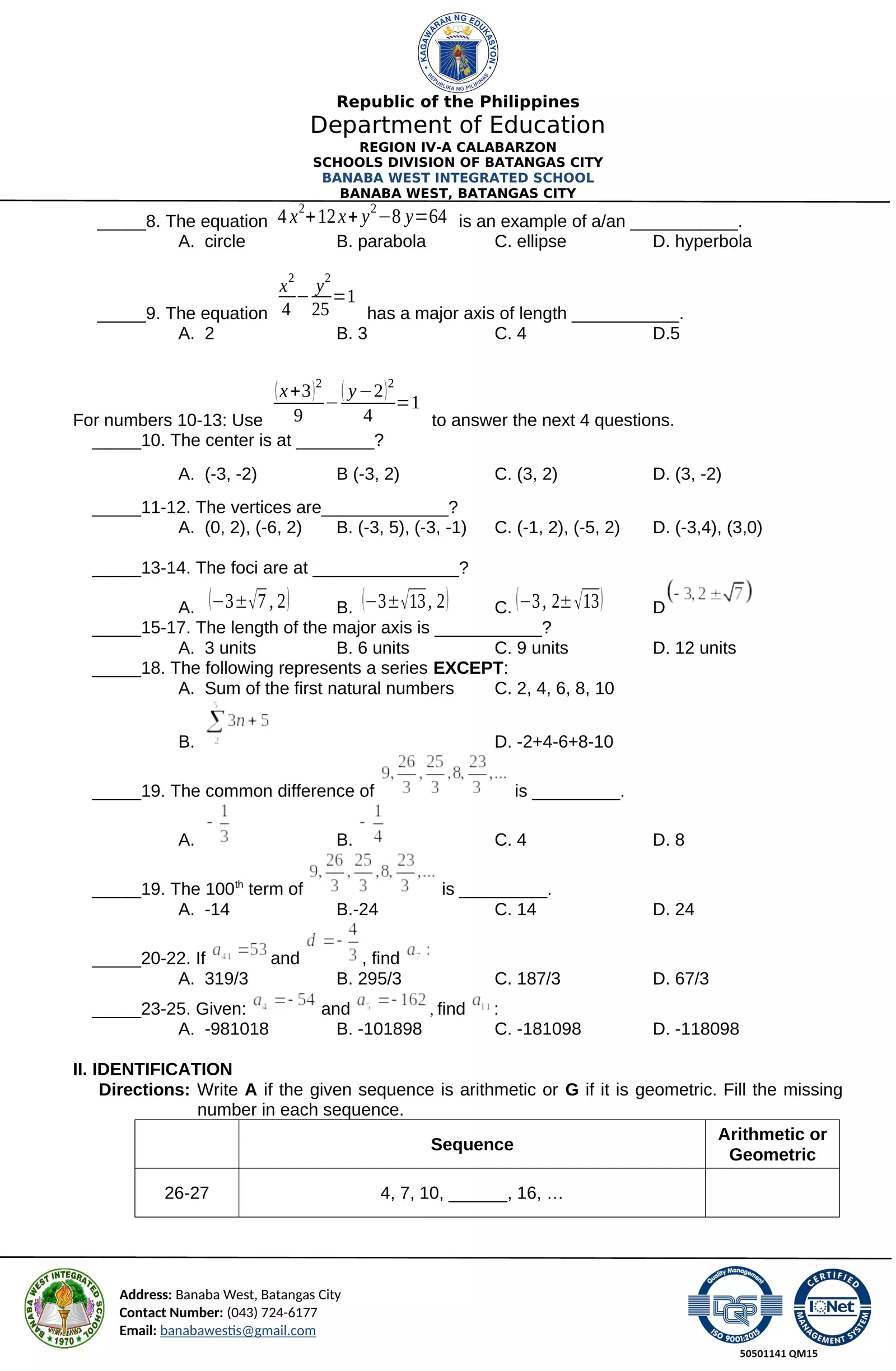 Pre Calculus Worksheets Worksheet On Permutations & Combinations