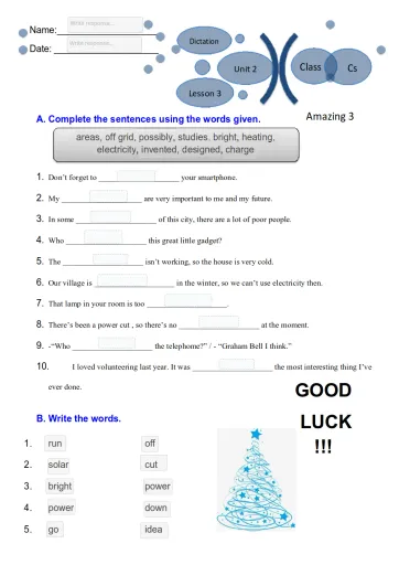 Unit 2 lesson 3 Interactive Worksheet – Edform