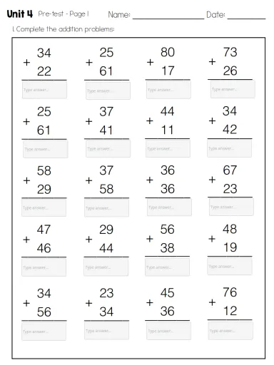 Math Level 3 edited Interactive Worksheet – Edform