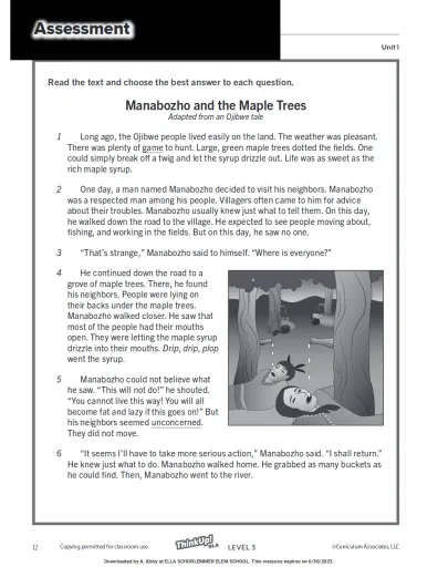 Unit 1 Assessment Think Up Interactive Worksheet – Edform