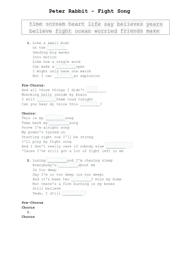 Peter Rabbit Interactive Worksheet – Edform