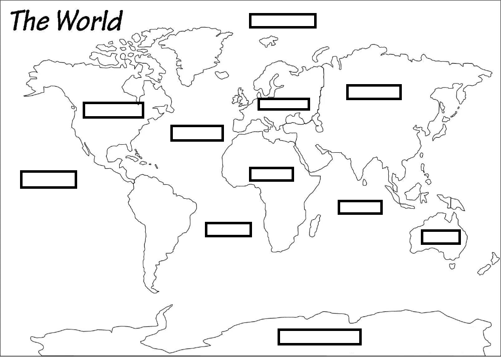 WORLD MAP Interactive Worksheet – Edform
