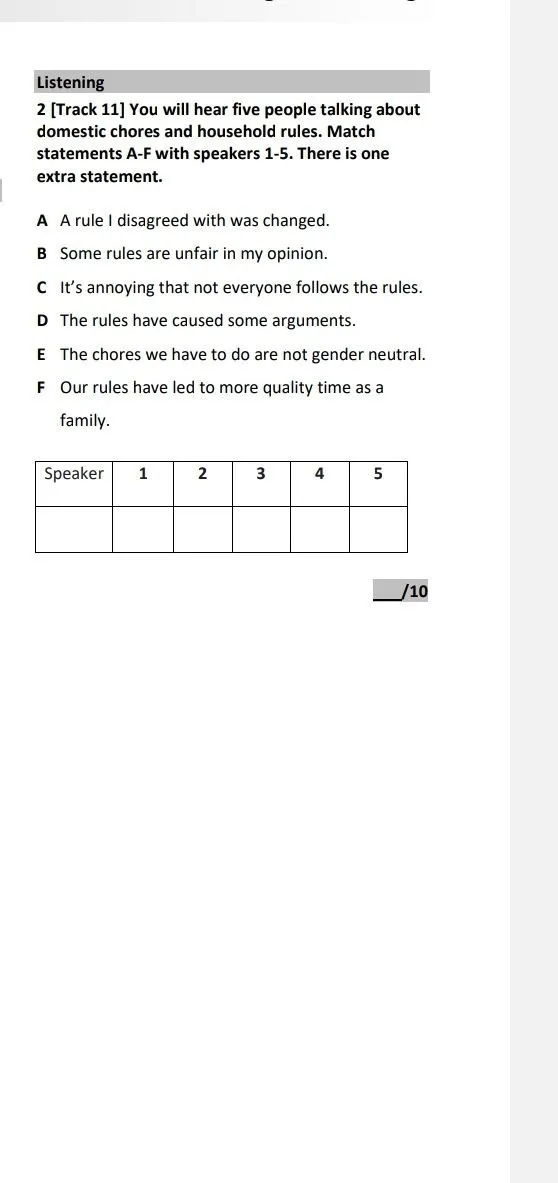 Listening part 1 Interactive Worksheet – Edform