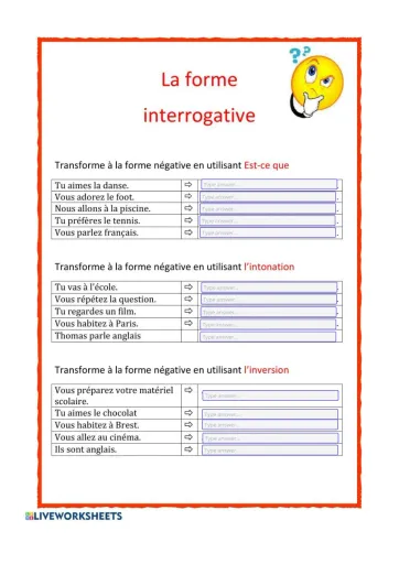 Document Interactive Worksheet – Edform