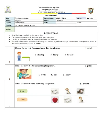 SEGUNDO EGB Interactive Worksheet – Edform