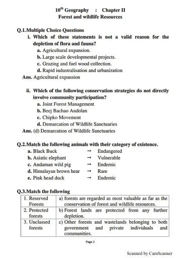 10 Geography (2) Interactive Worksheet – Edform