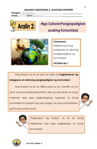 AP 2 Q3 Week 2 Interactive Worksheet – Edform