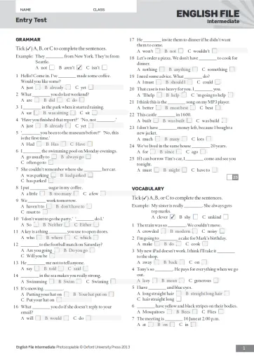 Lesson 9: Modal verbs - Preclass worksheet Interactive Worksheet – Edform