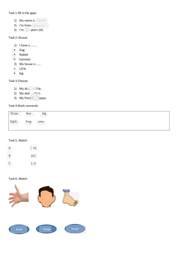 Тренировочный Interactive Worksheet – Edform