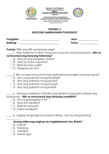 Pang-ukol Interactive Worksheet In 2023 3rd Grade Math,, 43% OFF