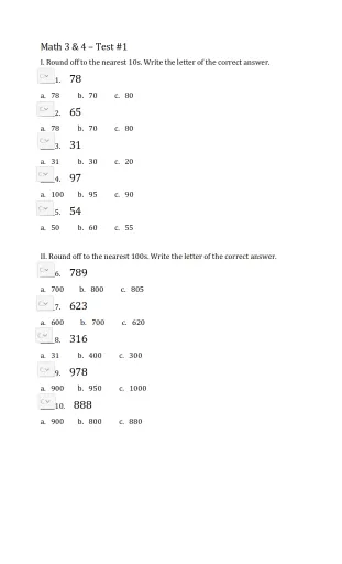Math 3 & 4 Test 1 2nd Interactive Worksheet – Edform