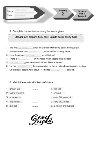 Unit 4, Lesson 2 Interactive Worksheet – Edform