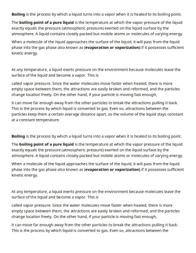Boiling point Interactive Worksheet – Edform
