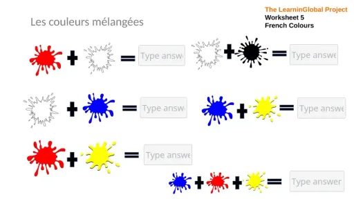 couleurs Interactive Worksheet – Edform