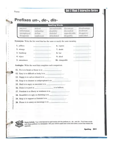 Pg 241 Interactive Worksheet – Edform