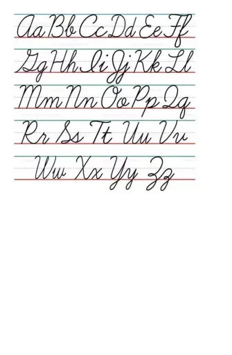 A Z cursive Interactive Worksheet – Edform