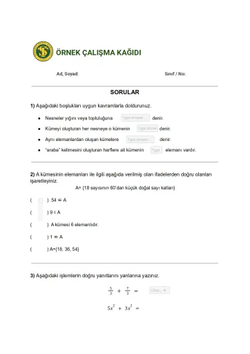 Study Paper-Ves Interactive Worksheet – Edform
