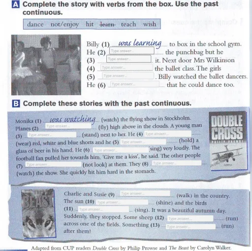 Past Continuous Interactive Worksheet – Edform