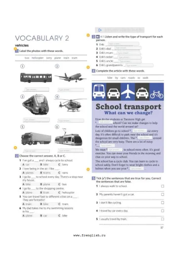 A1 Unit 4 after listening + speaking Interactive Worksheet – Edform
