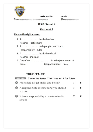 Unit 1 lesson one Interactive Worksheet – Edform