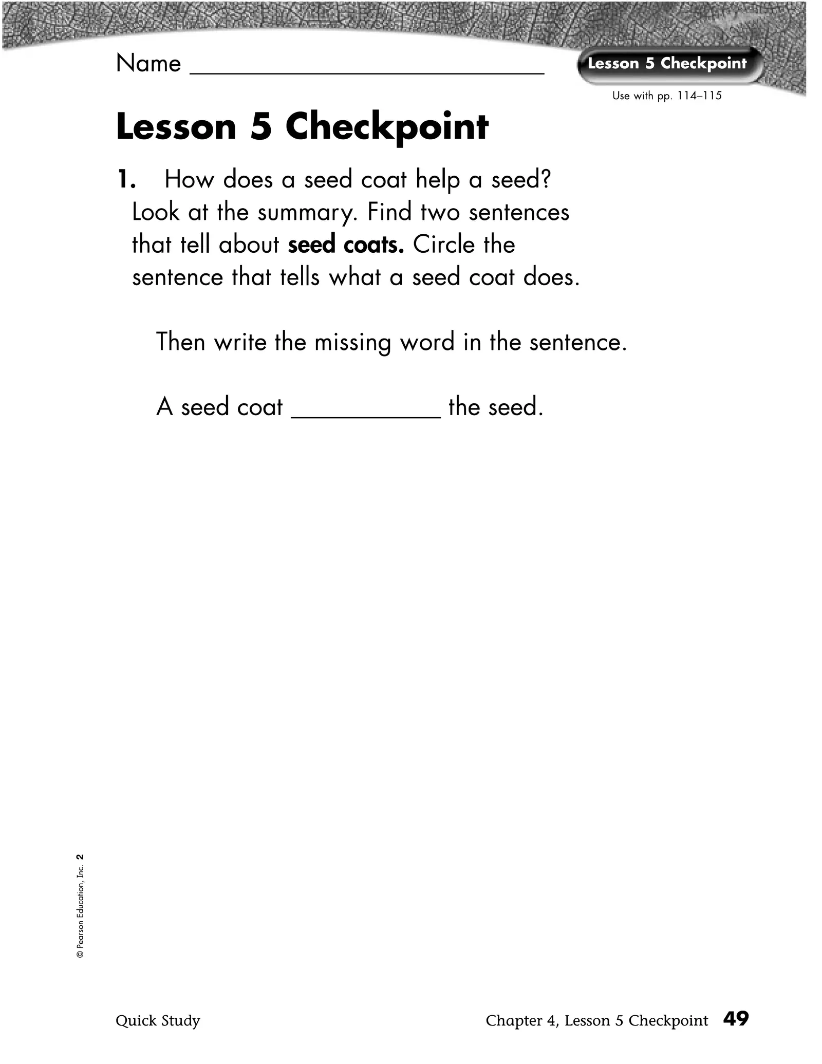 Unit 5 - Science 2 - Study note Interactive Worksheet – Edform