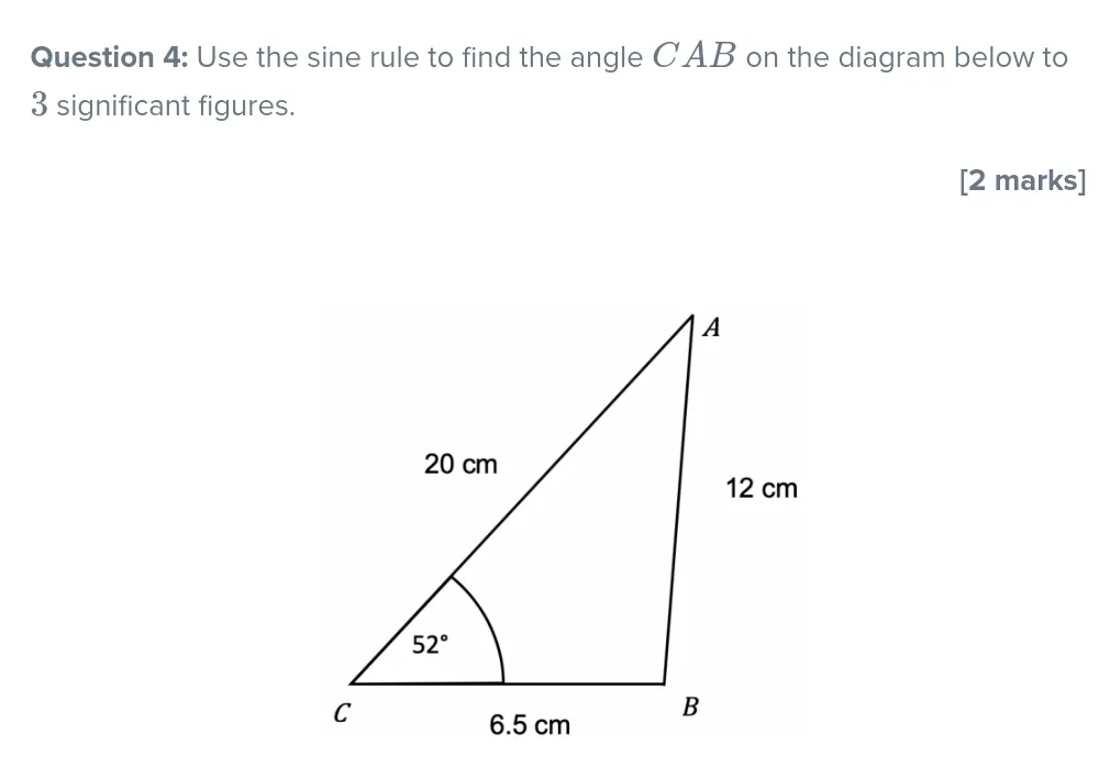 Sine Rule Interactive Worksheet – Edform