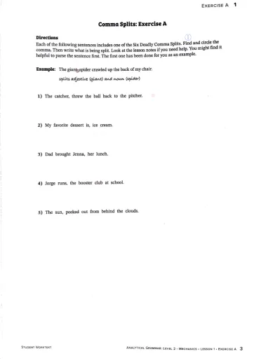 Exercise A Interactive Worksheet – Edform