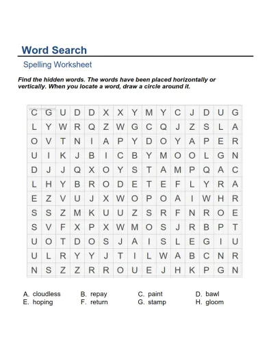 word search 3 1 Interactive Worksheet – Edform