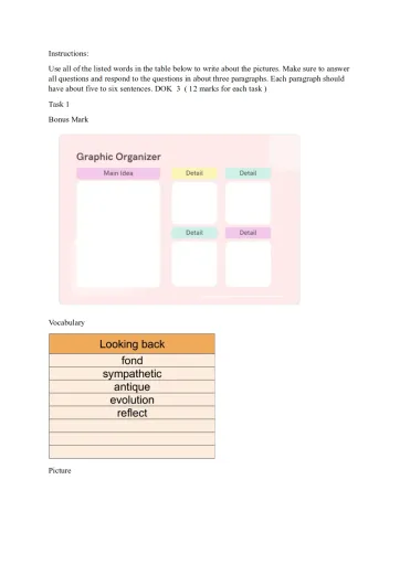 G12 W10 L4 and 5 Writing task Interactive Worksheet – Edform