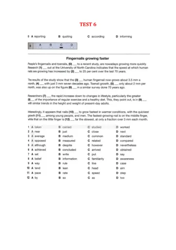 FCE Use of English 6 Interactive Worksheet – Edform