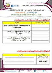 COMPUTING YEAR 8 END SEM 3 Interactive Worksheet – Edform