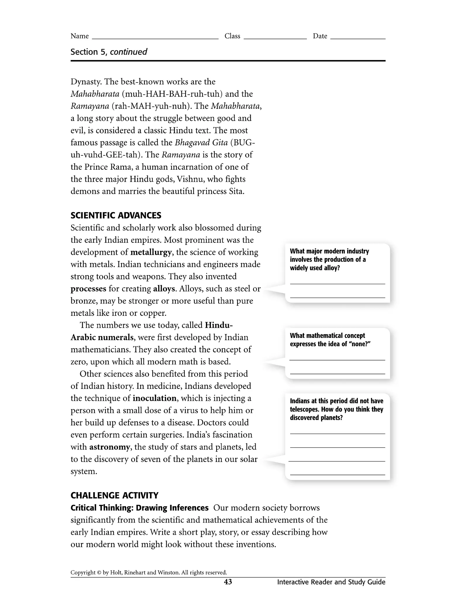 Unit 8 - Ancient Civilization Study note Interactive Worksheet – Edform