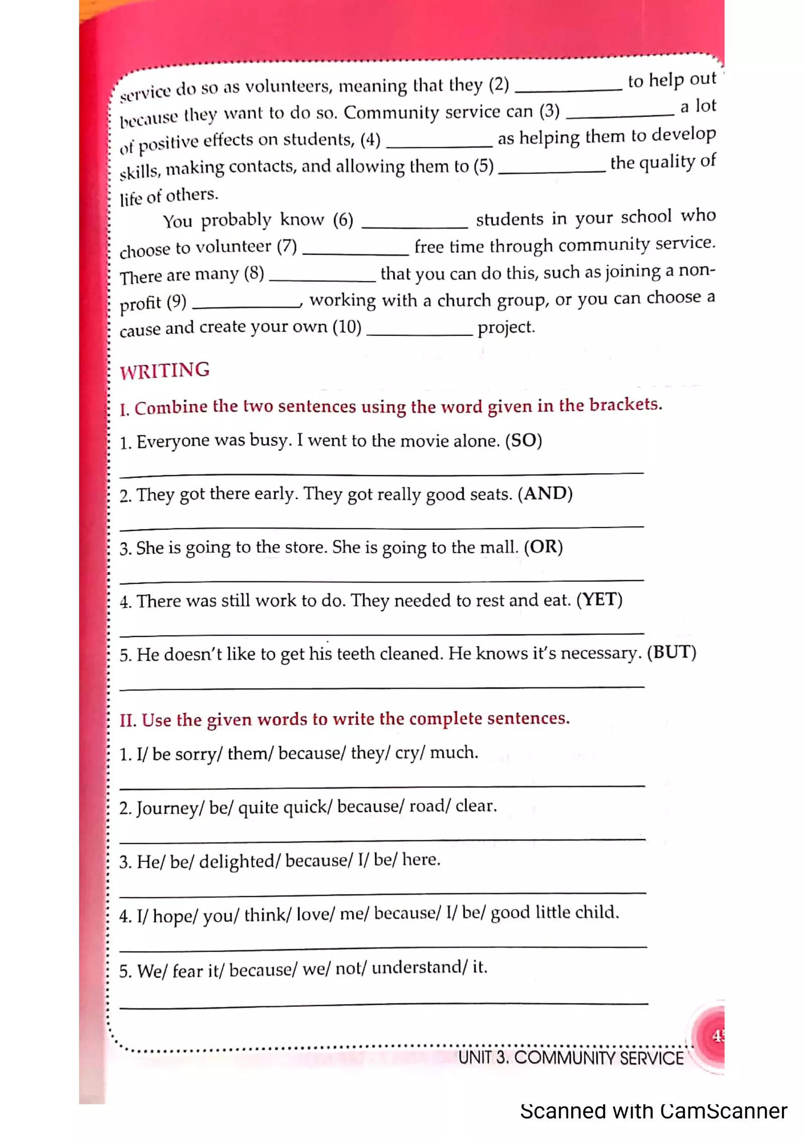 English 7 Unit 3 test 1 Interactive Worksheet – Edform