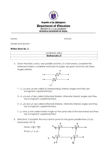Q4-Written Work-Week 2 Interactive Worksheet – Edform