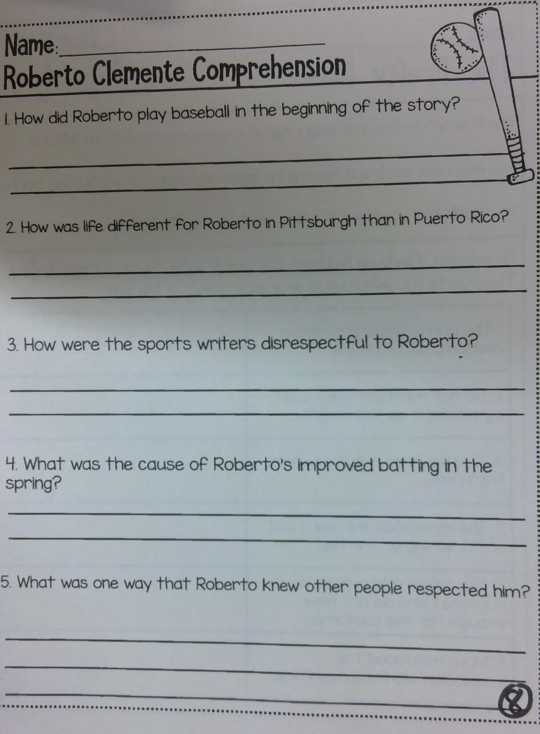 RC Comprehension Interactive Worksheet – Edform