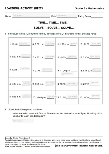 Math 5 Q3 LAS 3 Interactive Worksheet – Edform