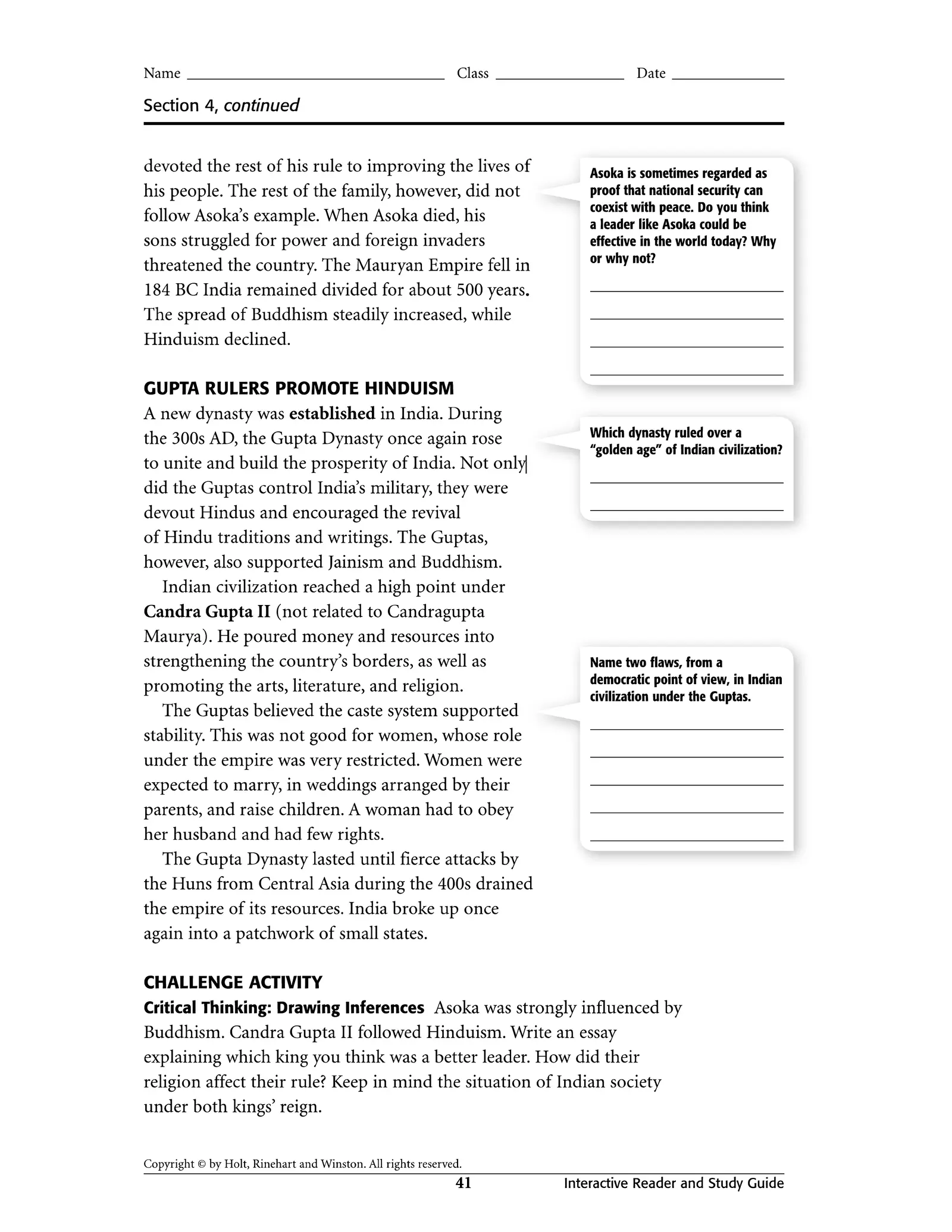 Unit 8 - Ancient Civilization Study note Interactive Worksheet – Edform