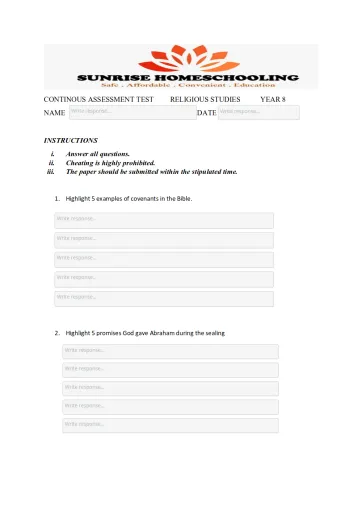 CAT 1 CRE YR 8 Interactive Worksheet – Edform