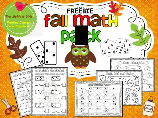 FallMathPackFREEBIE 1 Interactive Worksheet – Edform