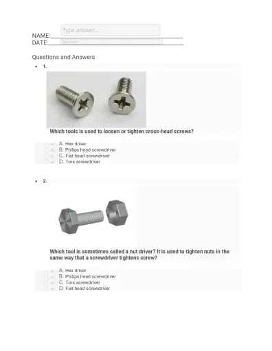 CHS QUIZ Interactive Worksheet – Edform