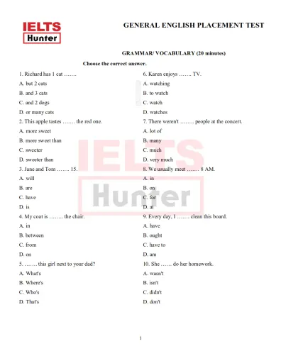 Grammar revision 2 Interactive Worksheet – Edform