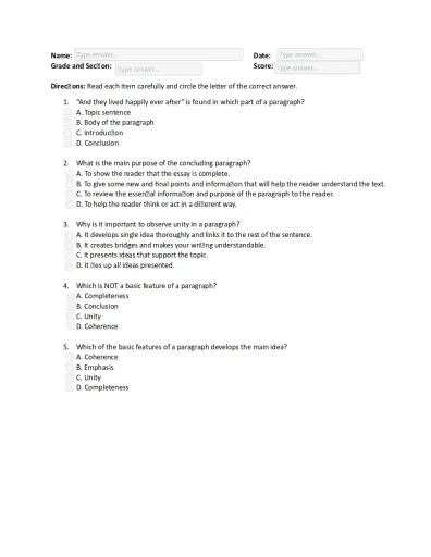 EVALUATION Interactive Worksheet – Edform